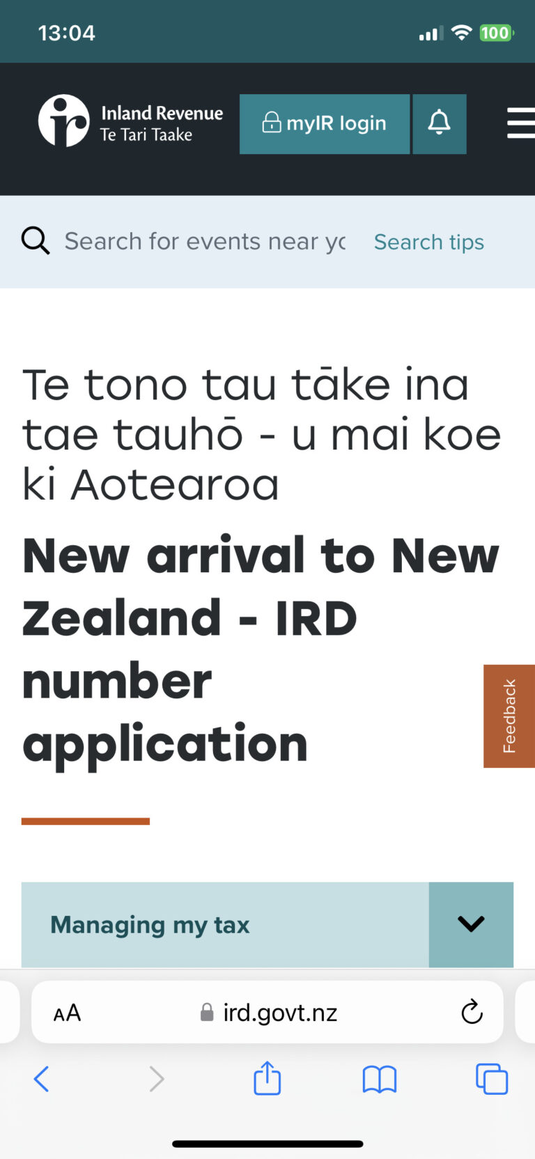 【NZワーホリ】ニュージーランドの『IRDナンバー』オンライン申請方法 – HEY!!!
