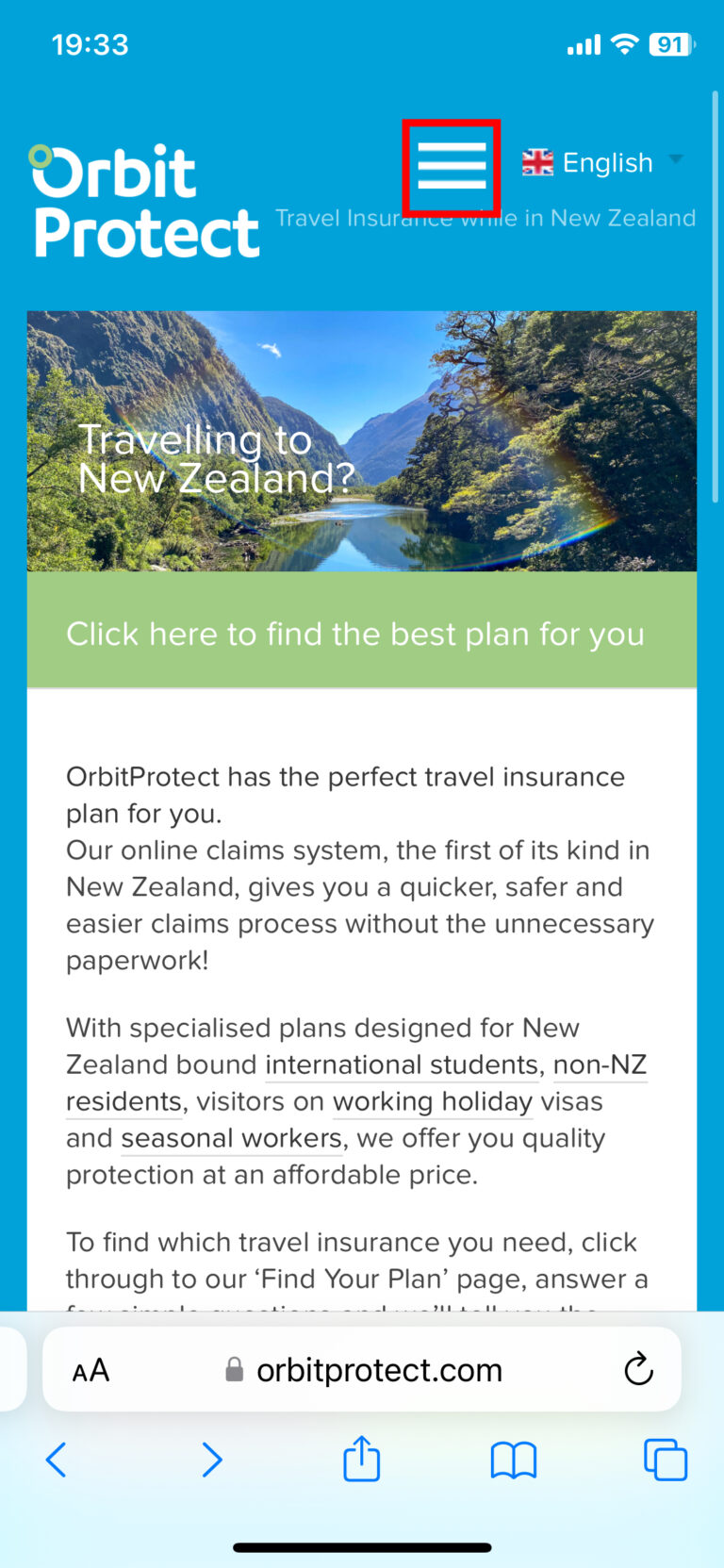 【NZ保険】ニュージーランド現地の旅行保険『Orbit Protect』 – HEY!!!